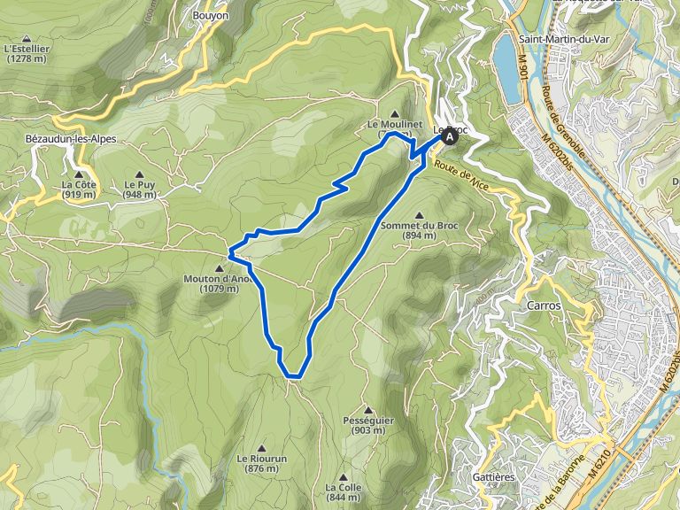 De Le Broc à Alpes-Maritimes | Wanderung | Komoot